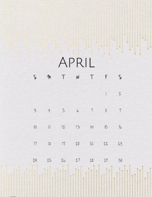 Free April 2021 Calendars | 101 Different Designs and Borders