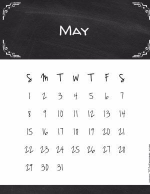 Free Printable May 2021 Calendar | Customize Online
