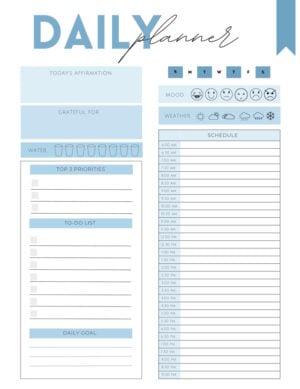 Free Daily Schedule Template | Word, Excel, Online Designer