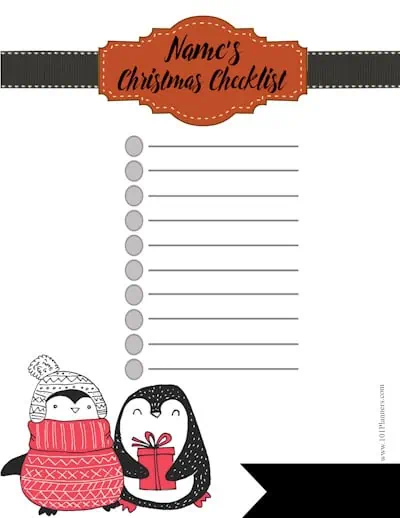 Free Christmas List Template | Customize Online & Print at Home