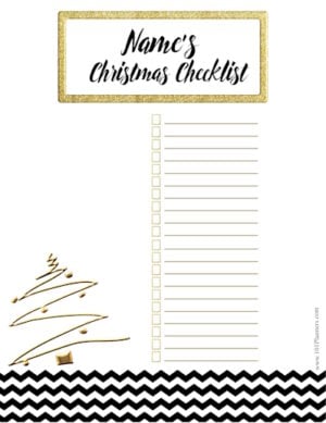 Free Christmas List Template | Customize Online & Print at Home