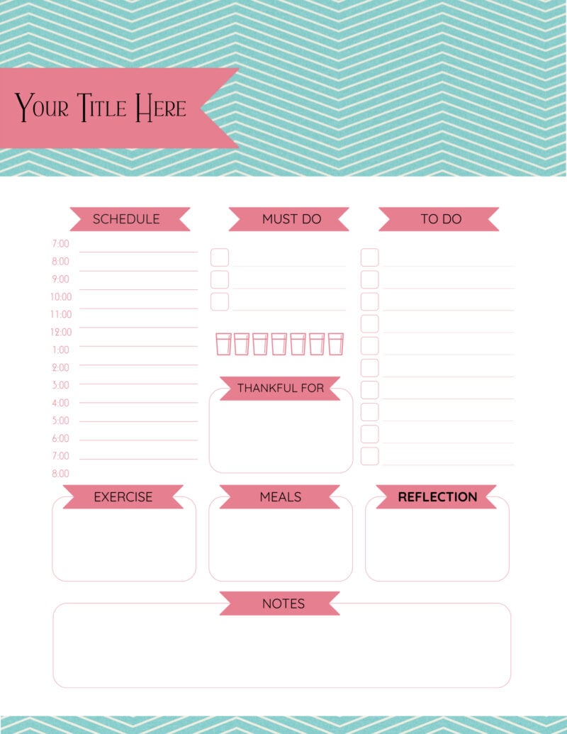 Free Daily Schedule Template | Word, Excel, Online Designer