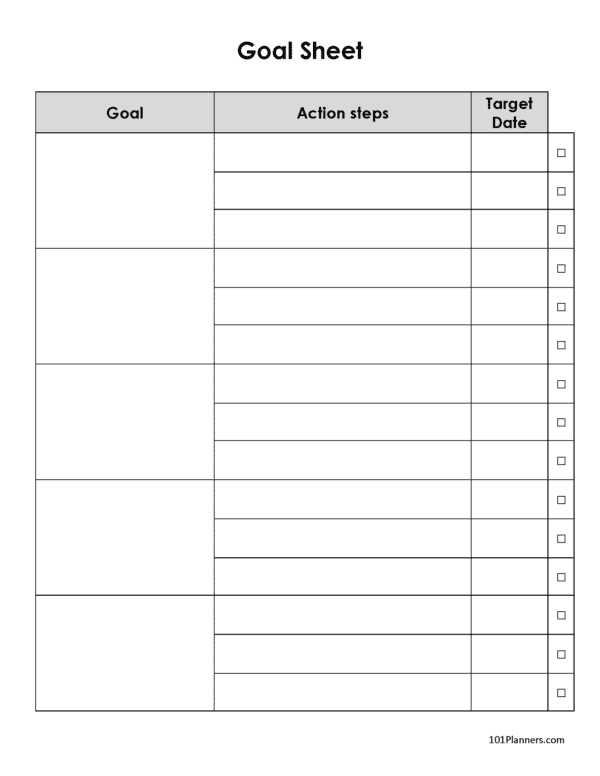 FREE Customizable Action Items Template