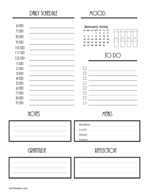 Free Printable January 2025 Calendar | Customize Online