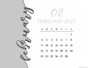 February 2025 Calendar | Instant Download | 101 Designs