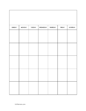 FREE Blank Calendar Templates | Word, Excel, PDF for any month