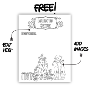 Free Letter to Santa Template | Customize Online then Print