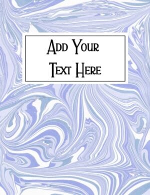 FREE Marble Binder Cover that can be Customized Online