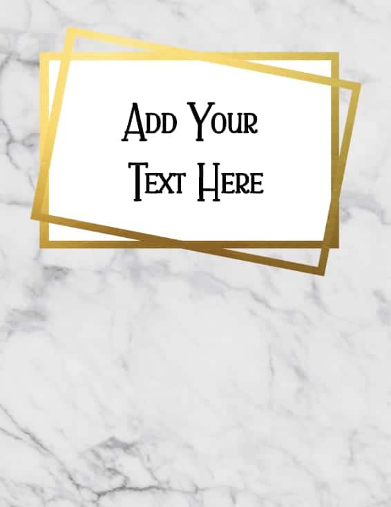 FREE Marble Binder Cover that can be Customized Online
