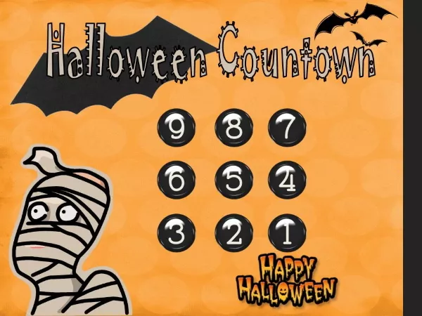 FREE Halloween Countdown Calendar | Instant Download