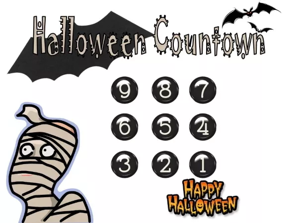 FREE Halloween Countdown Calendar | Instant Download