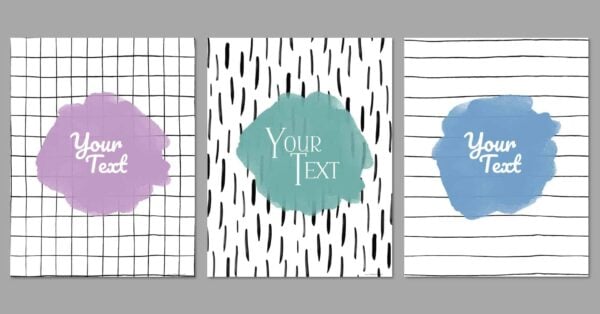 FREE Binder Covers | Black and White with Custom Text