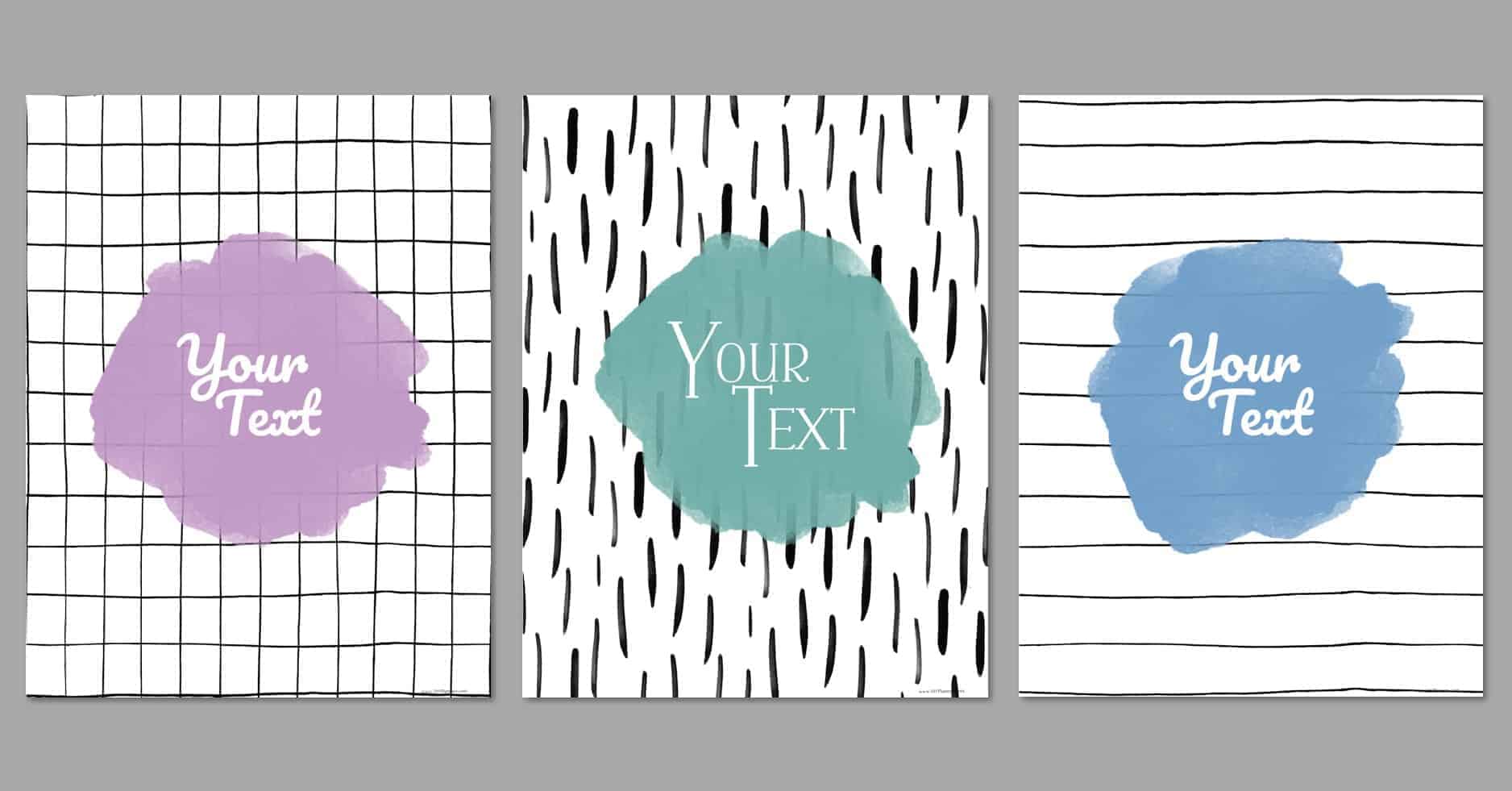 Geometry Binder Cover