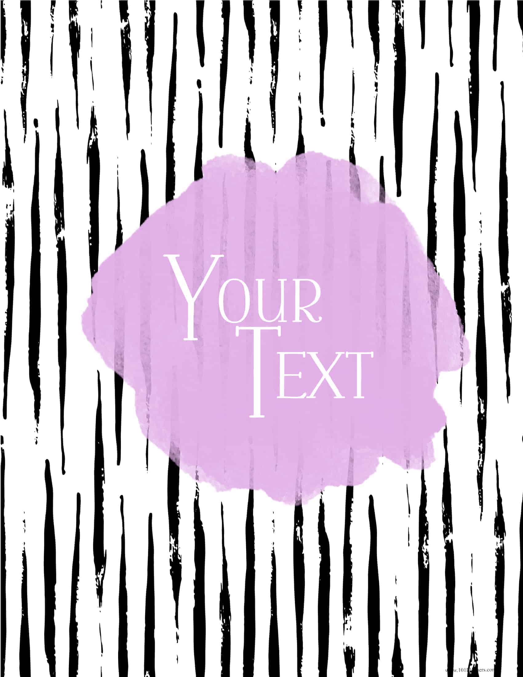FREE Binder Covers | Black and White with Custom Text