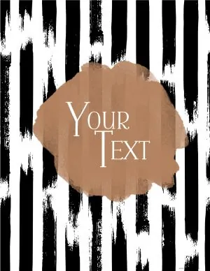 FREE Binder Covers | Black and White with Custom Text