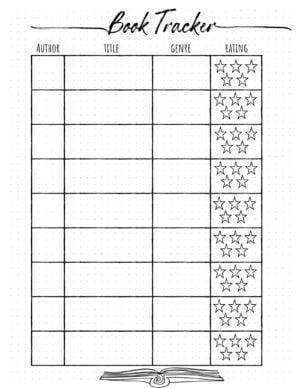 Free Printable Reading Log Template | Bullet Journal & Traditional
