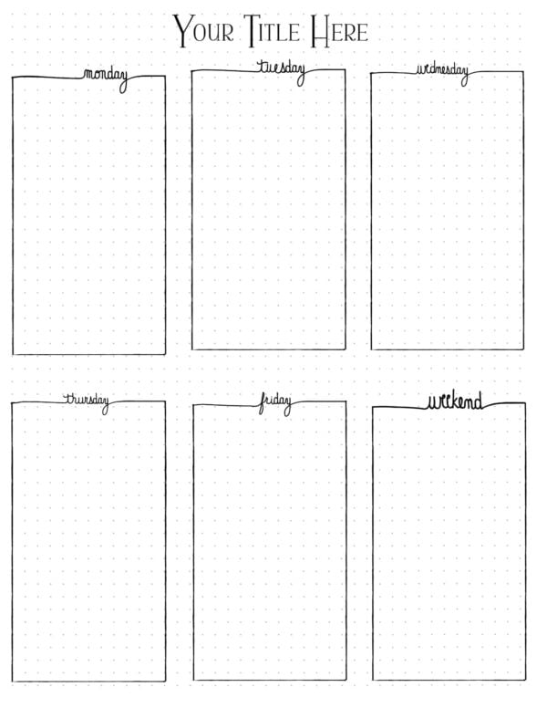 FREE Printable and Customizable Calendar Journal