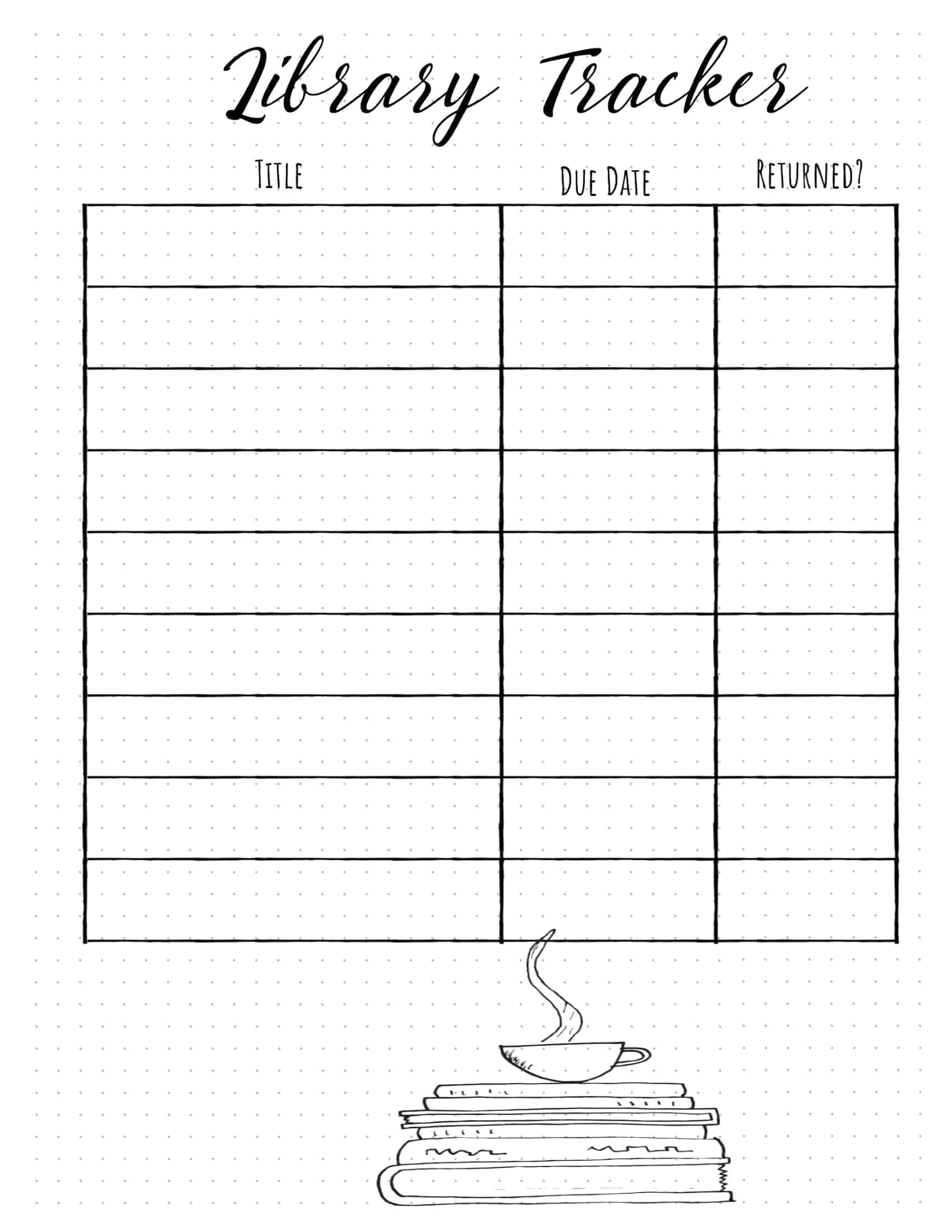 Book Tracker Template
