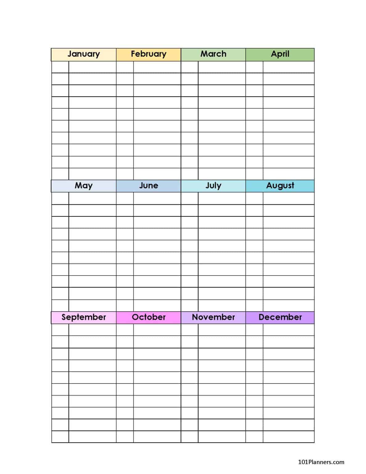 FREE Blank Calendar 2025 | Word, Typeable PDF and Images