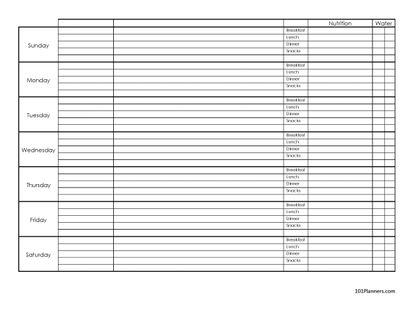 Free Printable Week Calendars | Customize Online & Print at Home