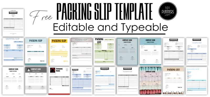 FREE Shipping Slip Template | Word, Excel & Typeable PDF