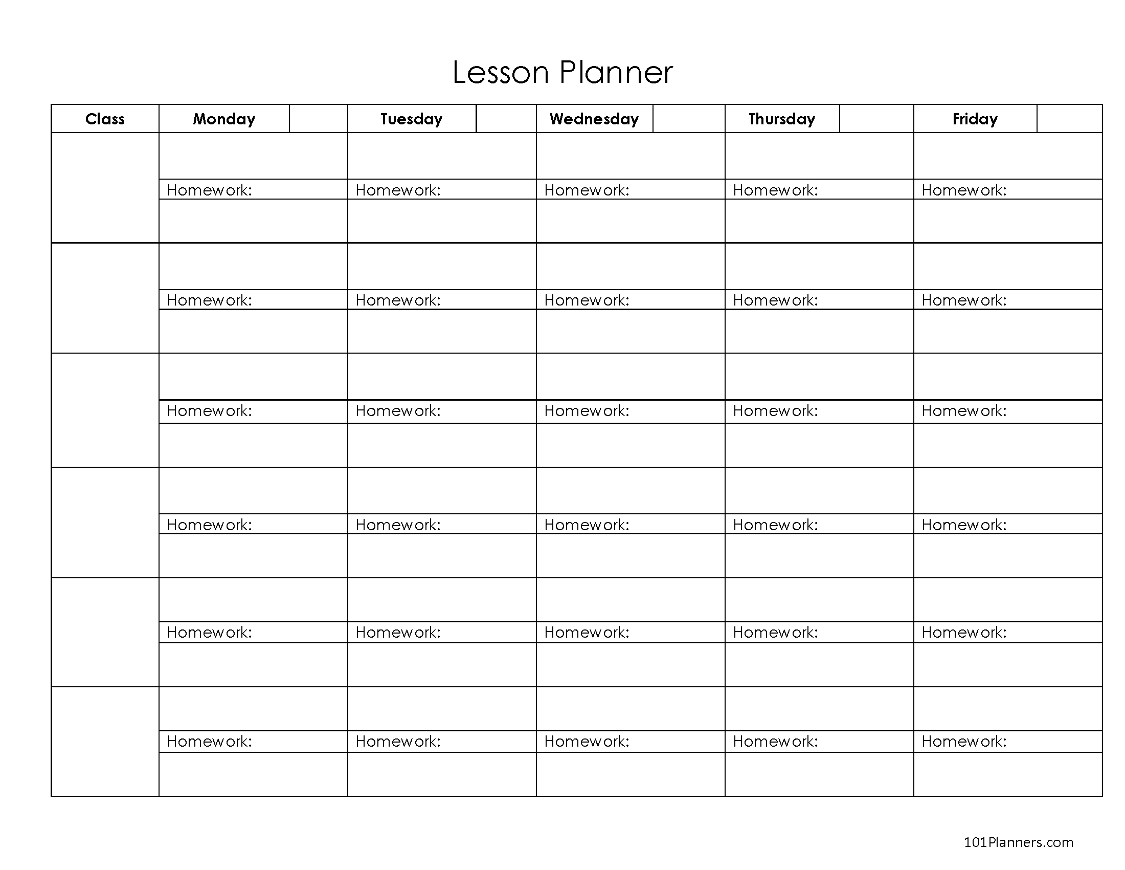 FREE Lesson Plan Template | Word, Editable PDF, Image, Excel