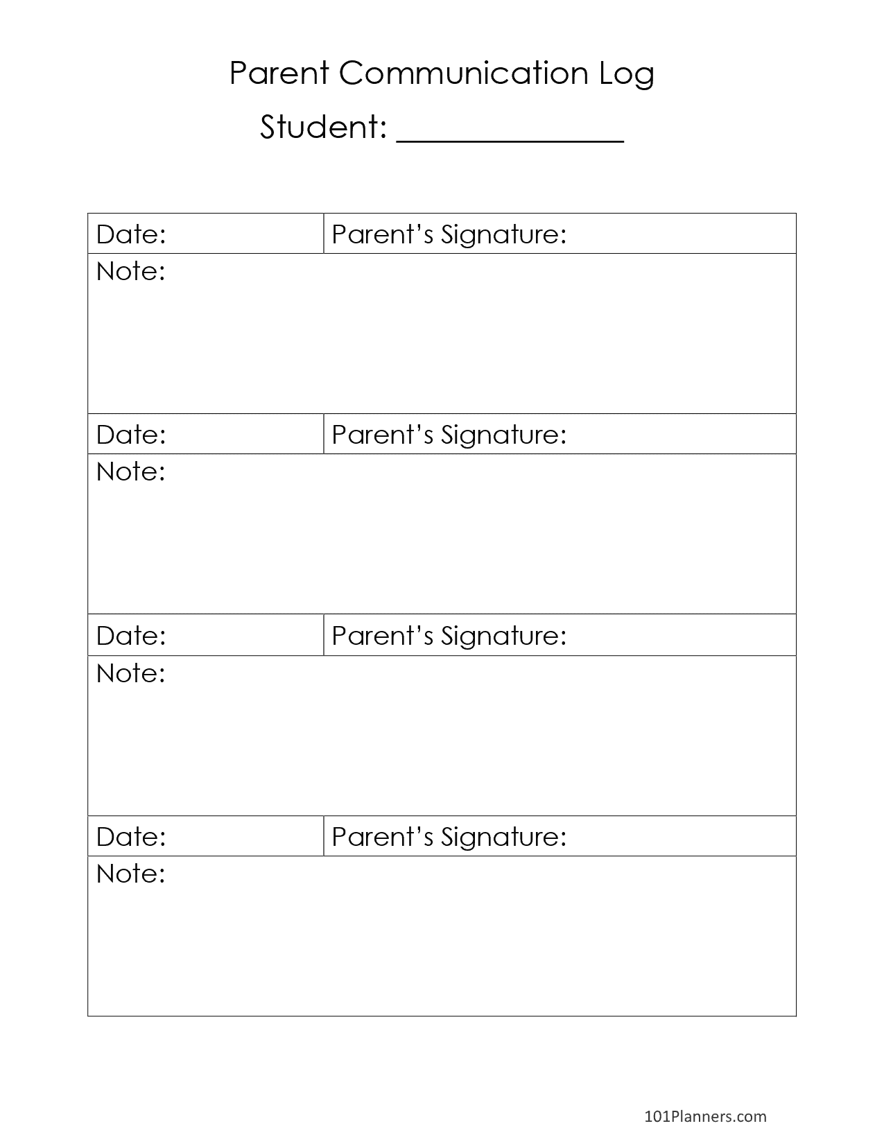FREE Communication Log Template | Word, Excel or PDF