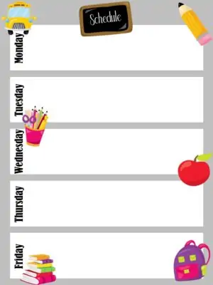 Kids Schedule Template | Customize Online and Print at Home