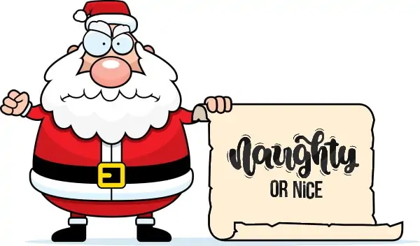 Naughty or nice list | Naughty or nice quiz | Other Printables