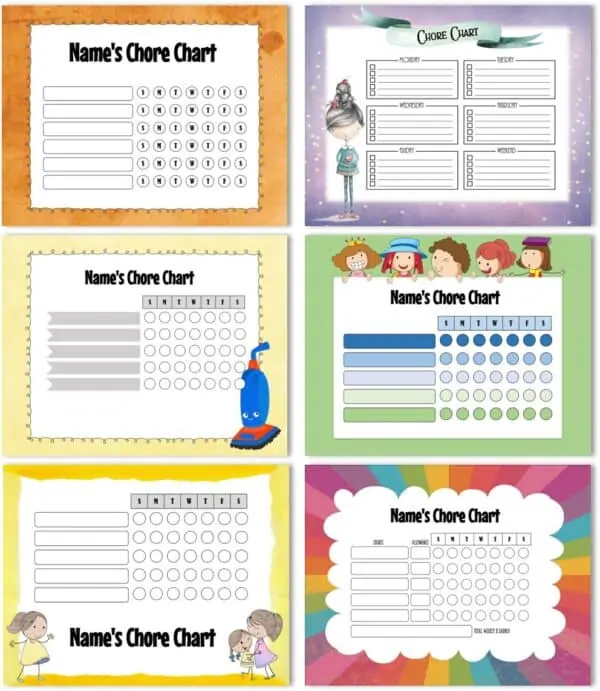 Chores for 8 Year Olds with Free Printable Custom Chore Chart