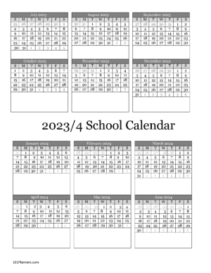 School Calendar Template | Word, Google Docs, Powerpoint, PDF, Png