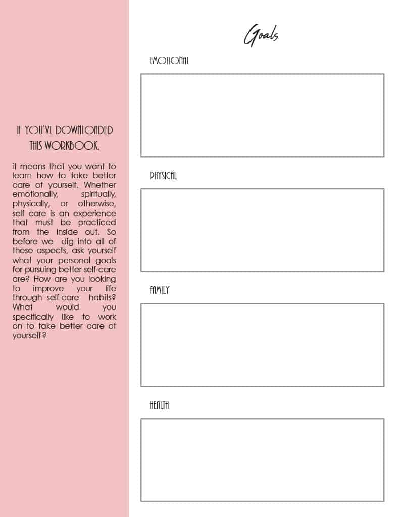 FREE Printable 30 Day Self-Care Journal | Self Care Planner