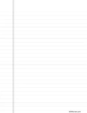 FREE Lined Paper Printable | Many Templates are Available