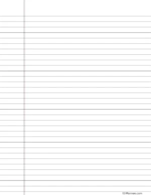 FREE Lined Paper Printable | Many Templates are Available