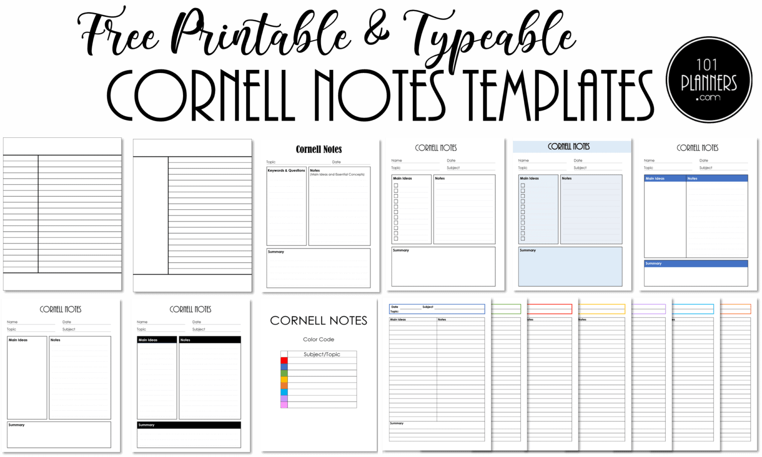 FREE Cornell Notes Template | Word, PDF & Google Docs
