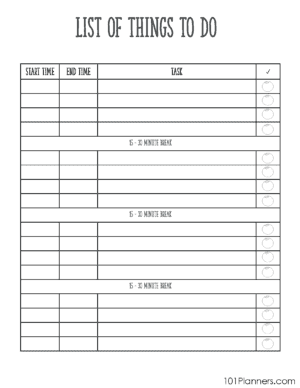 Free Daily Schedule Template | Word, Excel, Online Designer