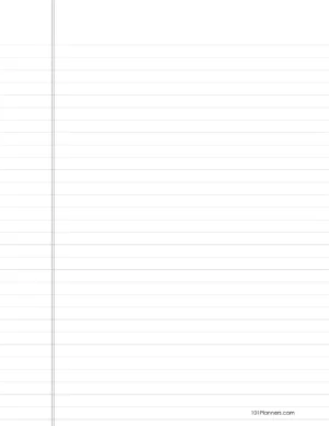 FREE Lined Paper Printable | Many Templates are Available