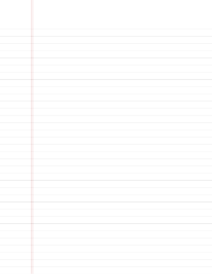 FREE Lined Paper Printable | Many Templates are Available