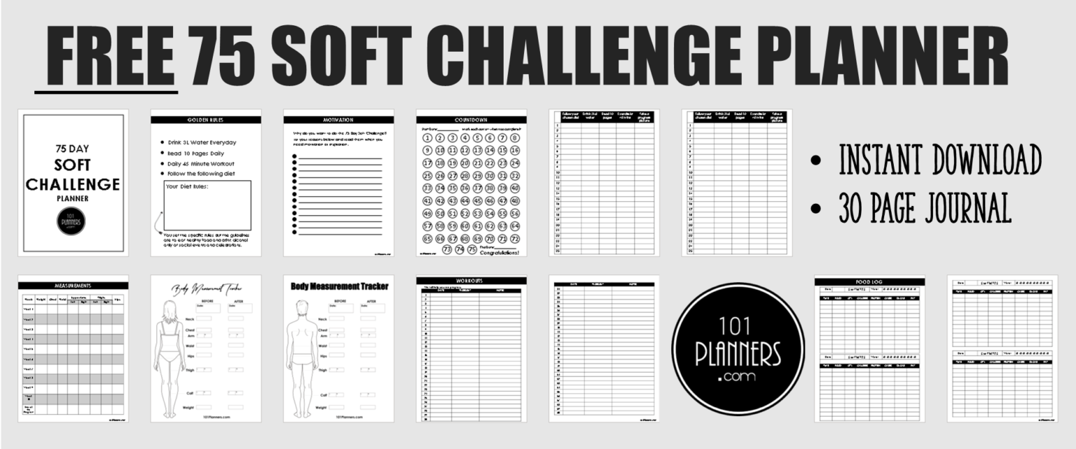75 Soft Challenge Rules & PDF Planner | How to Do It!