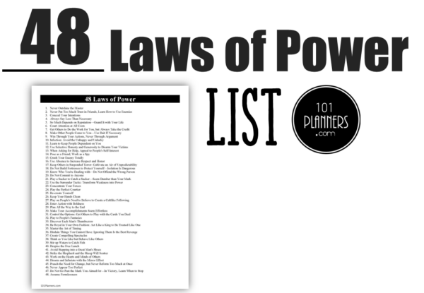 The 48 Laws of Power Summary | PDF or MS Word