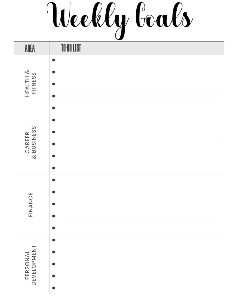 FREE Weekly Calendar | Printable or Digital | Instant Download