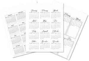 Free Editable Calendar Templates | 101 Different Designs