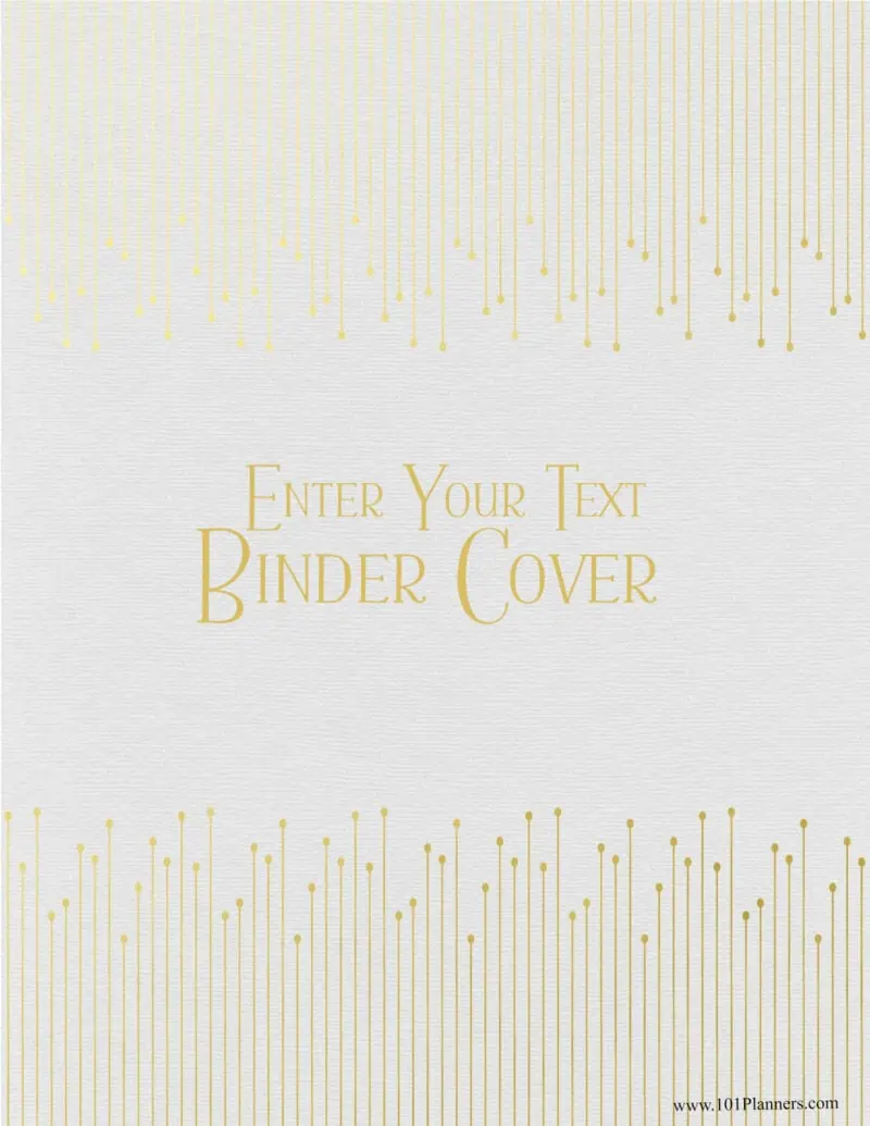 Free Printable Binder Cover Templates | Create Online