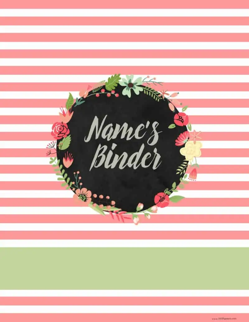 Free Printable Binder Covers | Customize Online & Print at Home