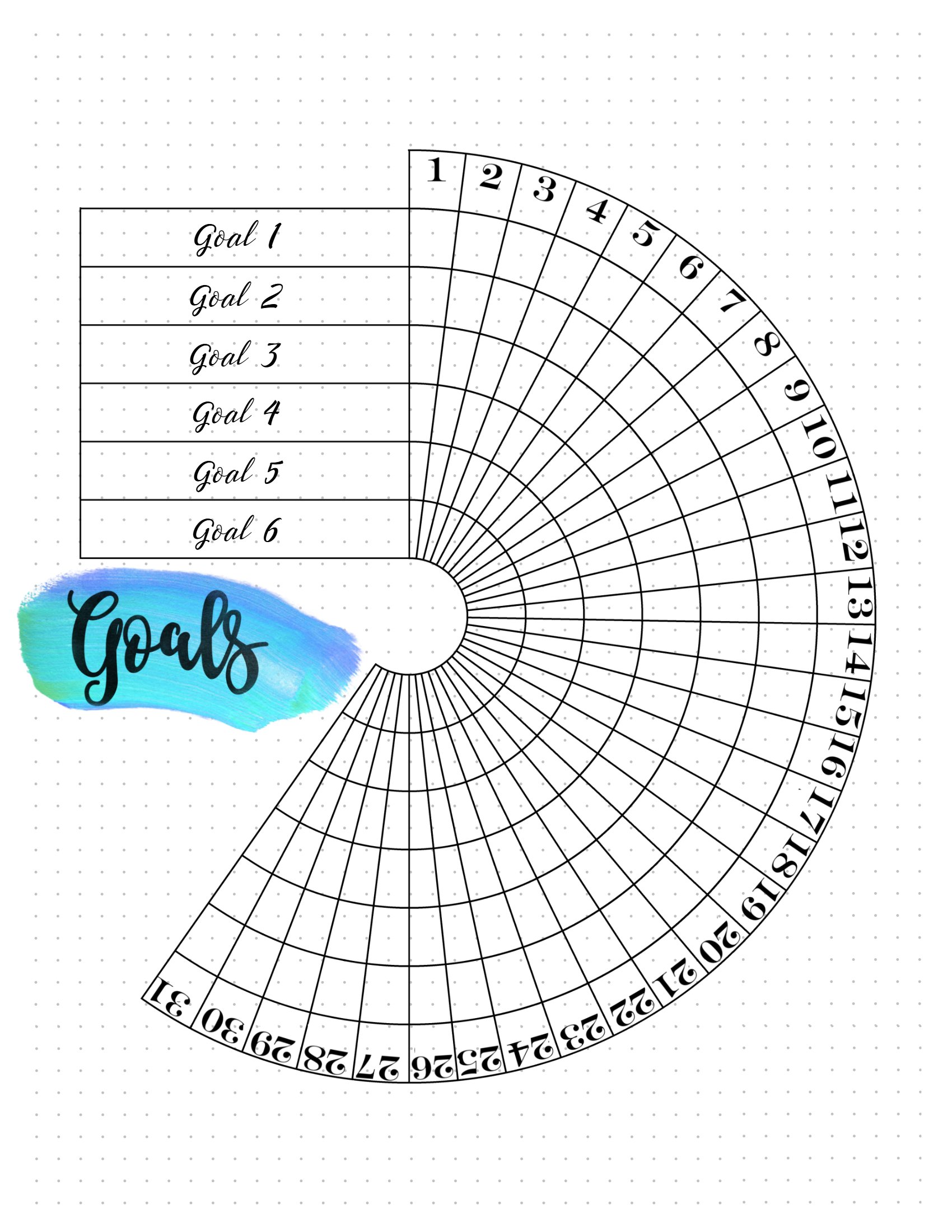Free Goal Tracker Templates