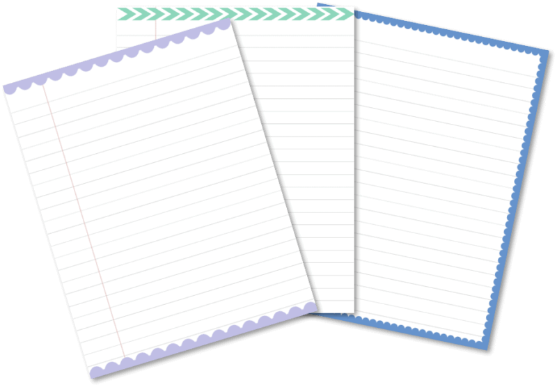 FREE Lined Paper Printable | Many Templates are Available