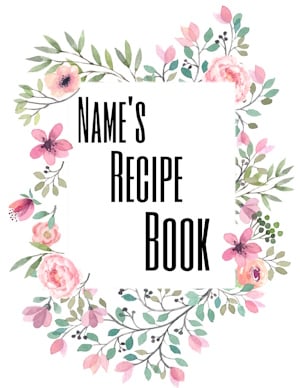 Free Editable Recipe Book Cover Templates - Customize Online