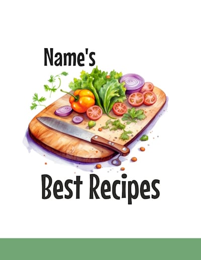 Free Editable Recipe Book Cover Templates - Customize Online