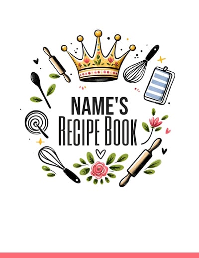 Free Editable Recipe Book Cover Templates - Customize Online