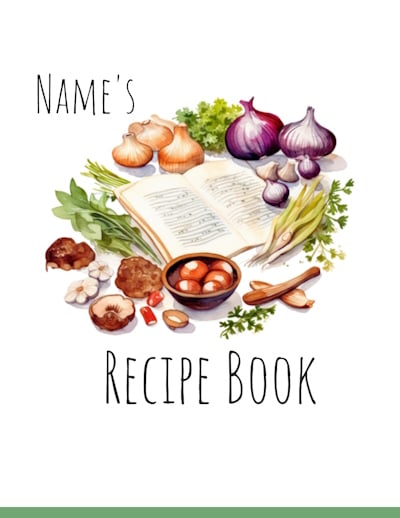 Free Editable Recipe Book Cover Templates - Customize Online